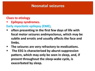 Neonatal seziure | PPTX | Pregnancy | Reproductive Health