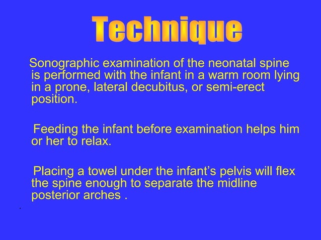 Neonatal spine ultrasound...normal and abnormal findings | PPT ...