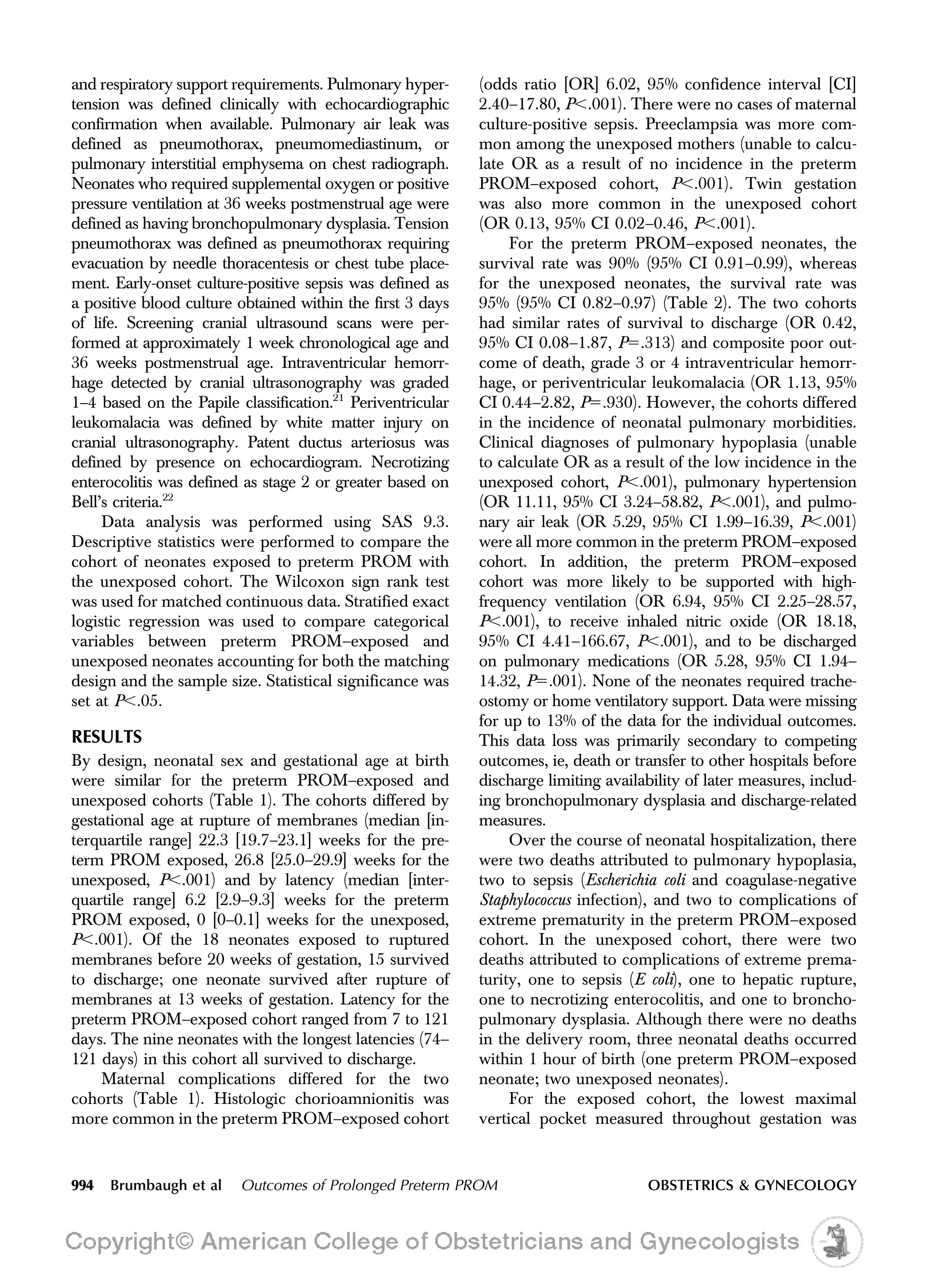 Neonatal survival after_prolonged_preterm.19