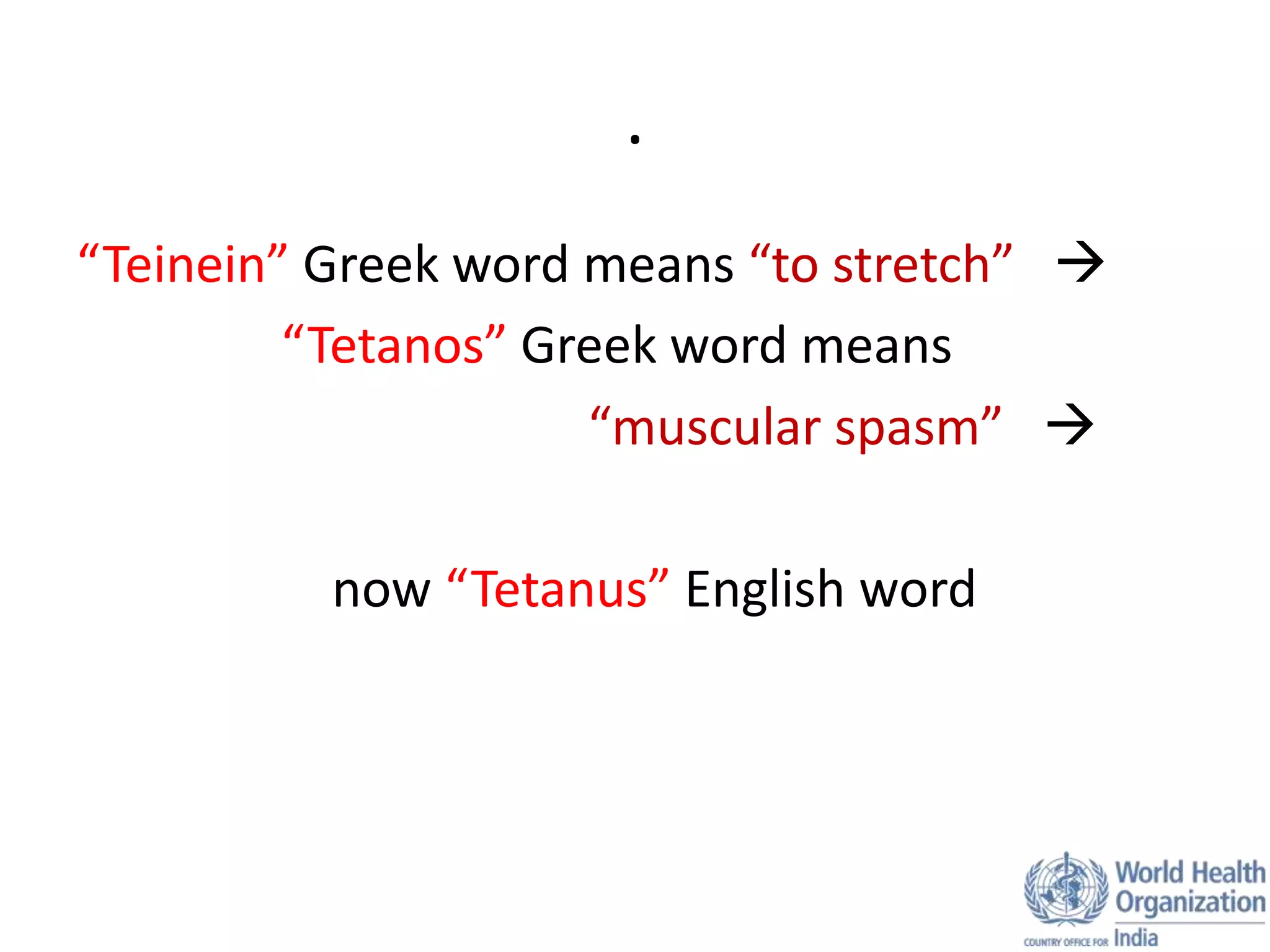 Neonatal tetanus | PPTX