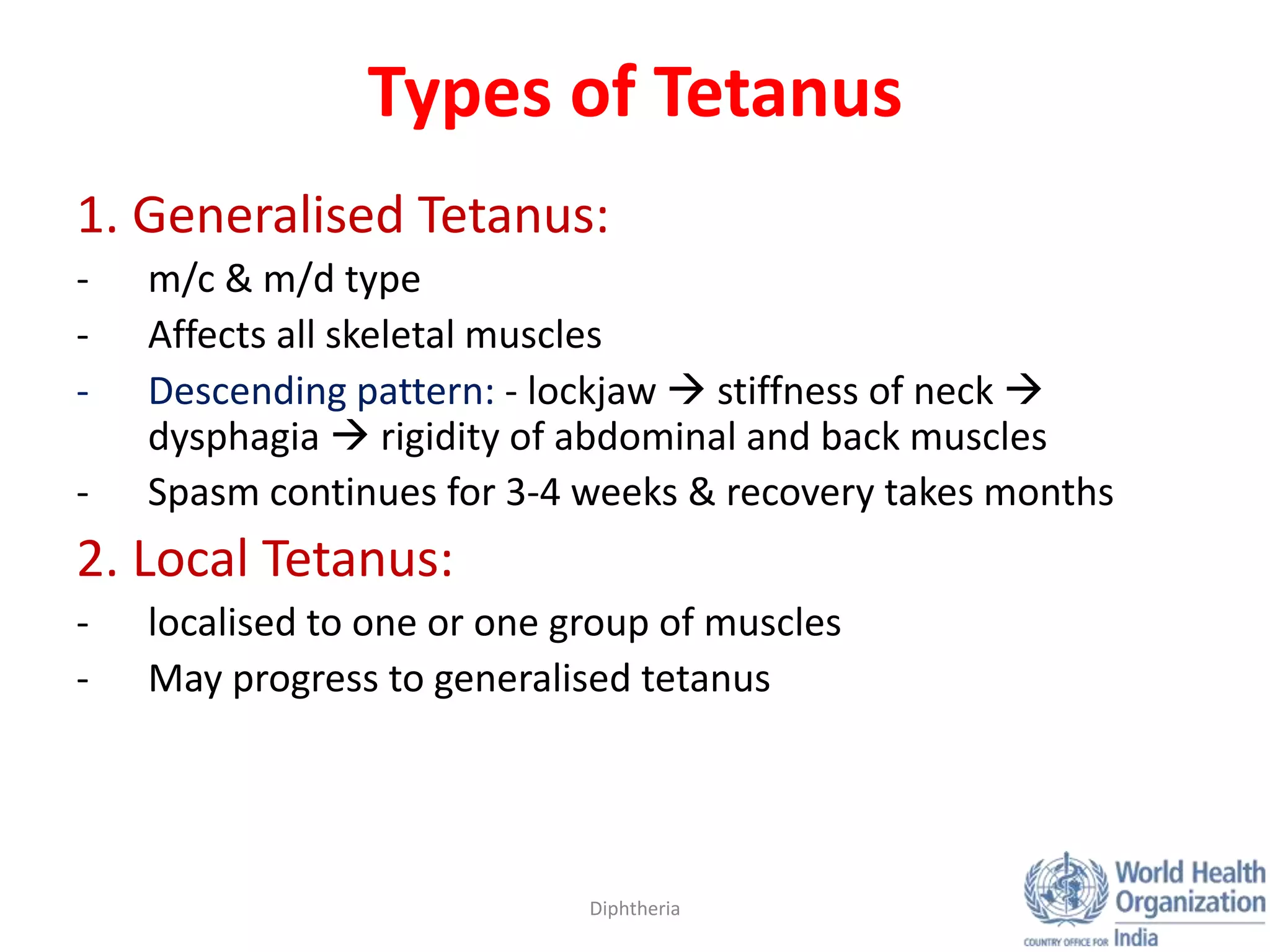 Neonatal tetanus | PPTX