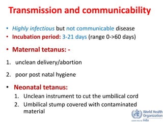 Neonatal tetanus | PPTX