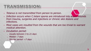 Neonatal tetanus | PPTX