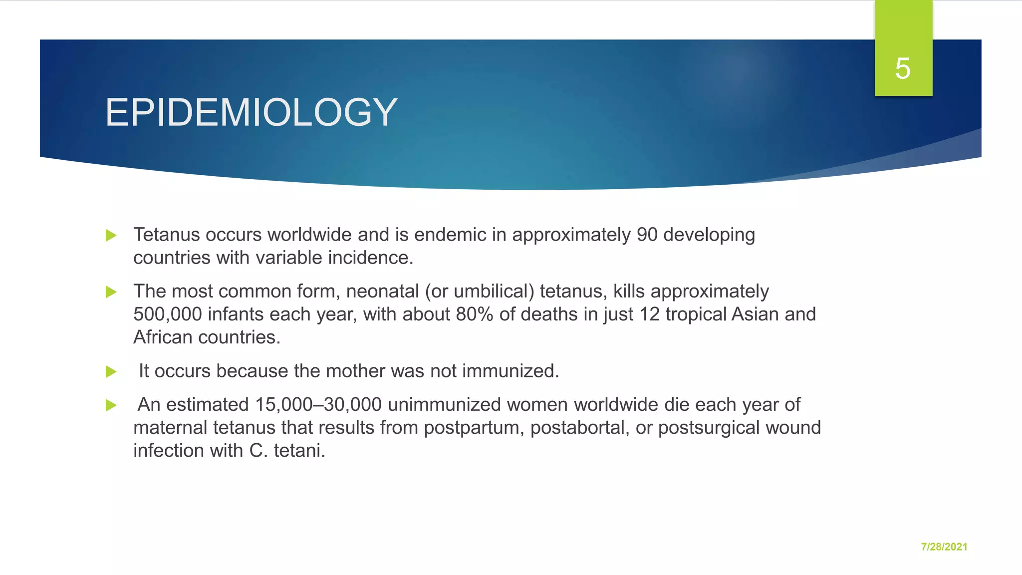 Neonatal tetanus | PPTX
