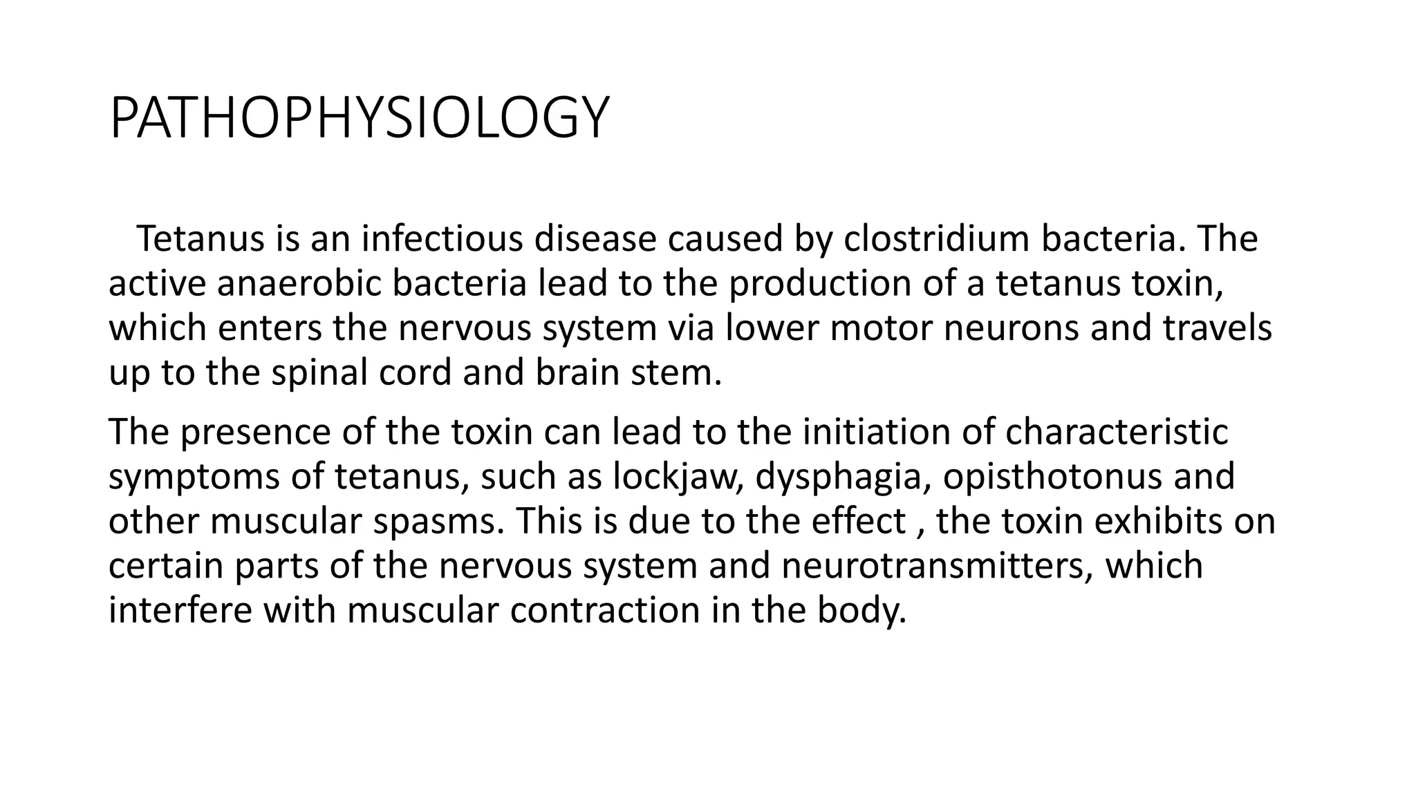 NEONATAL TETANUS.pptx | Ear, Nose and Throat Conditions | Diseases and ...