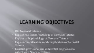 neonatal tetanus.pptxnnnnnnnnnnnnnnnnnnnnnnn | PPTX