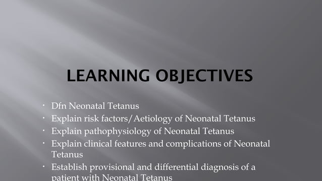 neonatal tetanus.pptxnnnnnnnnnnnnnnnnnnnnnnn | PPT | Free Download