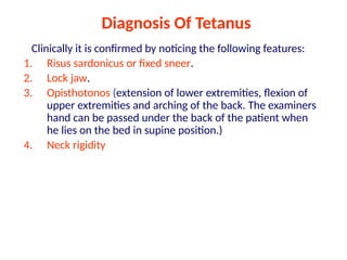Neonatal tetanus or newborn tetanus pptx | PPTX
