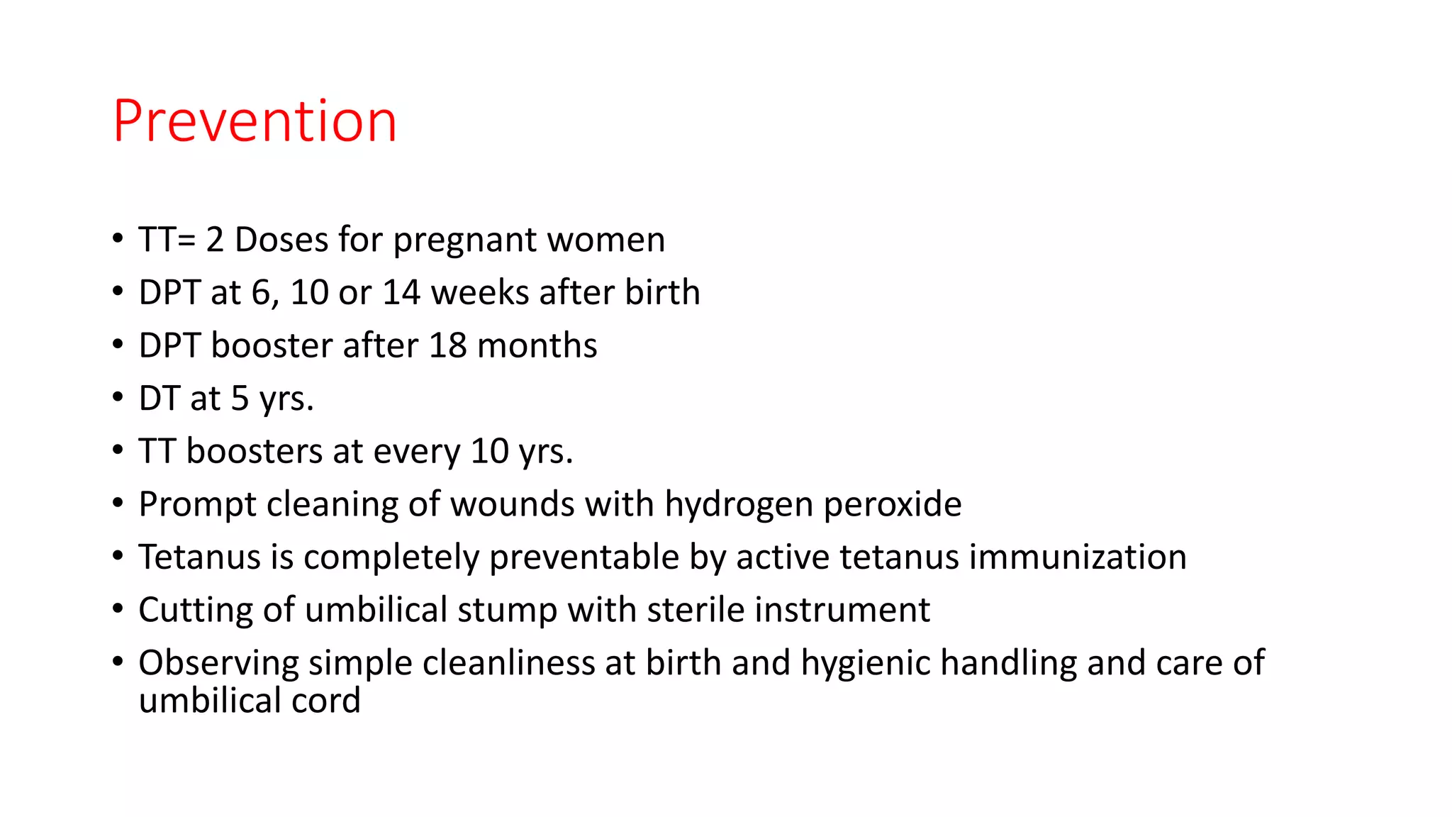 Neonatal tetanus | PPTX
