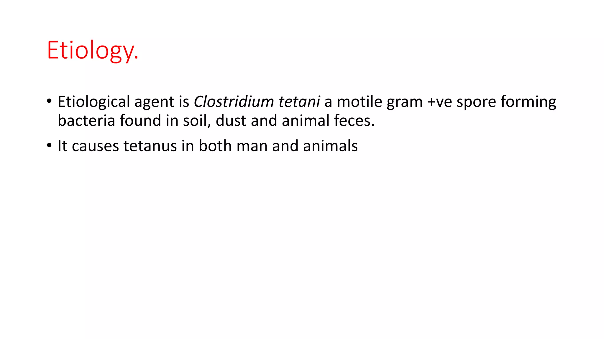 Neonatal tetanus | PPTX