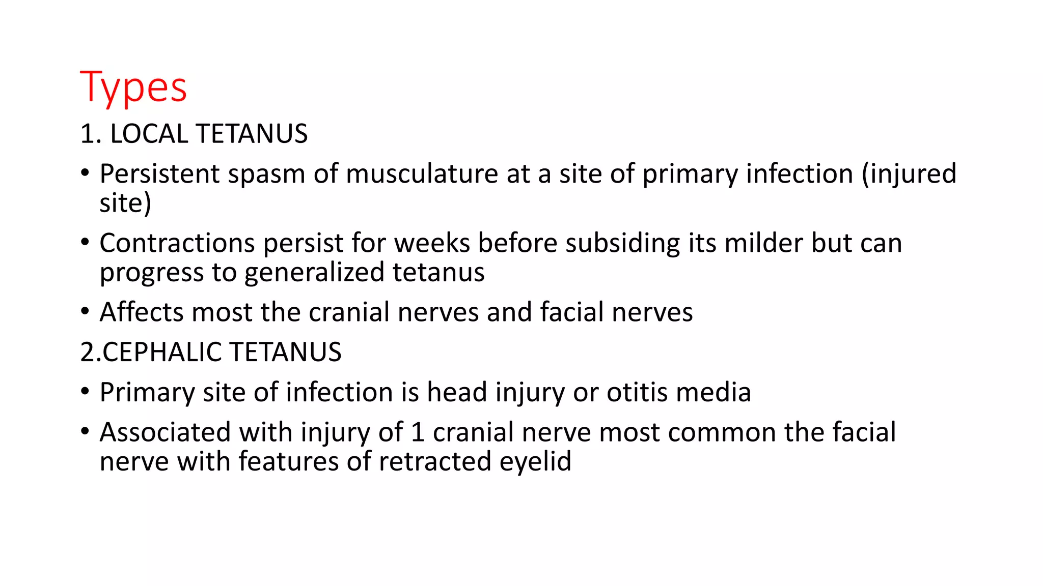 Neonatal tetanus | PPTX