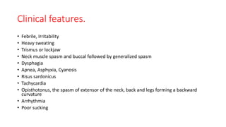 Neonatal tetanus | PPTX