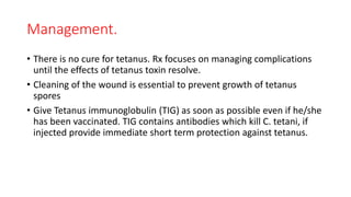 Neonatal tetanus | PPTX