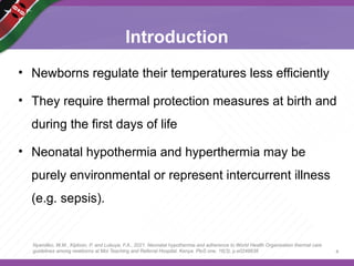 NEONATAL THERMOREGULATION PRESENTATIONSs | PPTX
