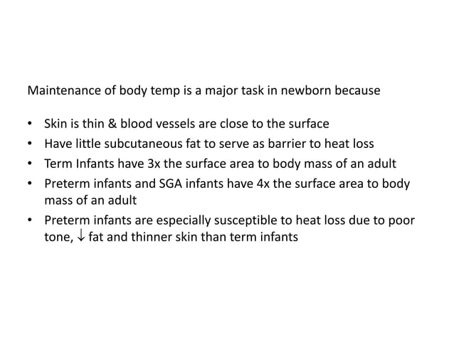 Neonatal thermoregulation | PPTX
