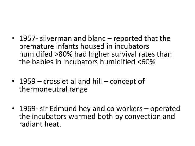 Neonatal thermoregulation
