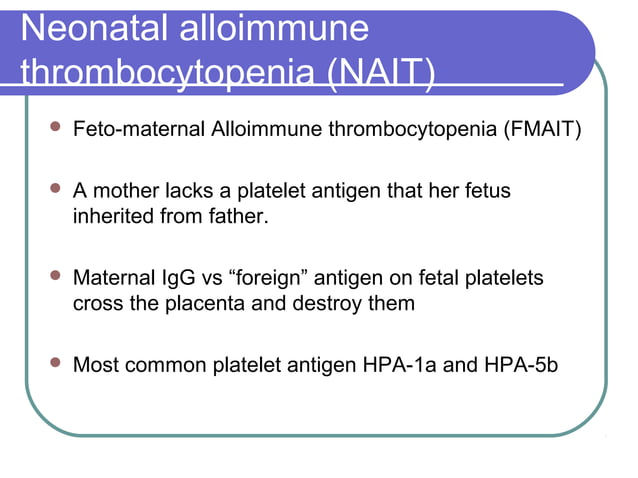 Neonatal thrombocytopenia | PPT