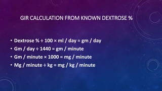 NEOONATAL PARENTERAL NUTRITION presentation | PPTX