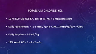 NEOONATAL PARENTERAL NUTRITION presentation | PPTX