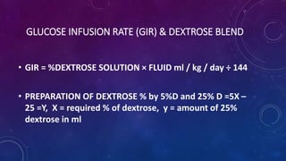 NEOONATAL PARENTERAL NUTRITION presentation | PPTX
