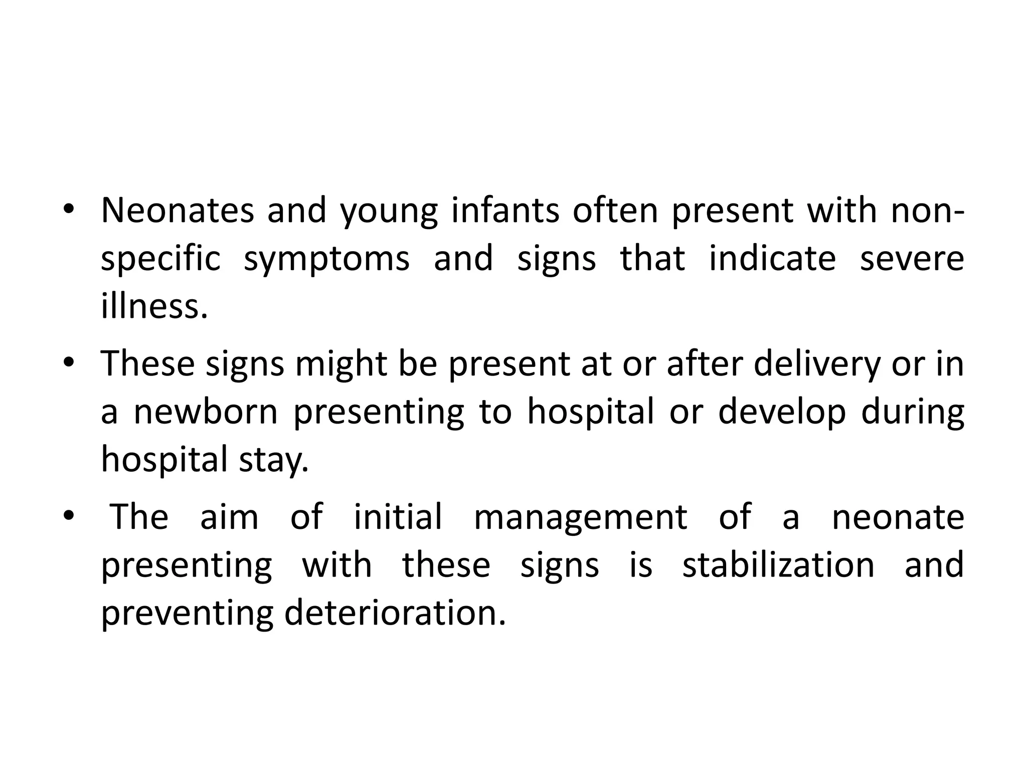 Neonatal warning signs | PPTX