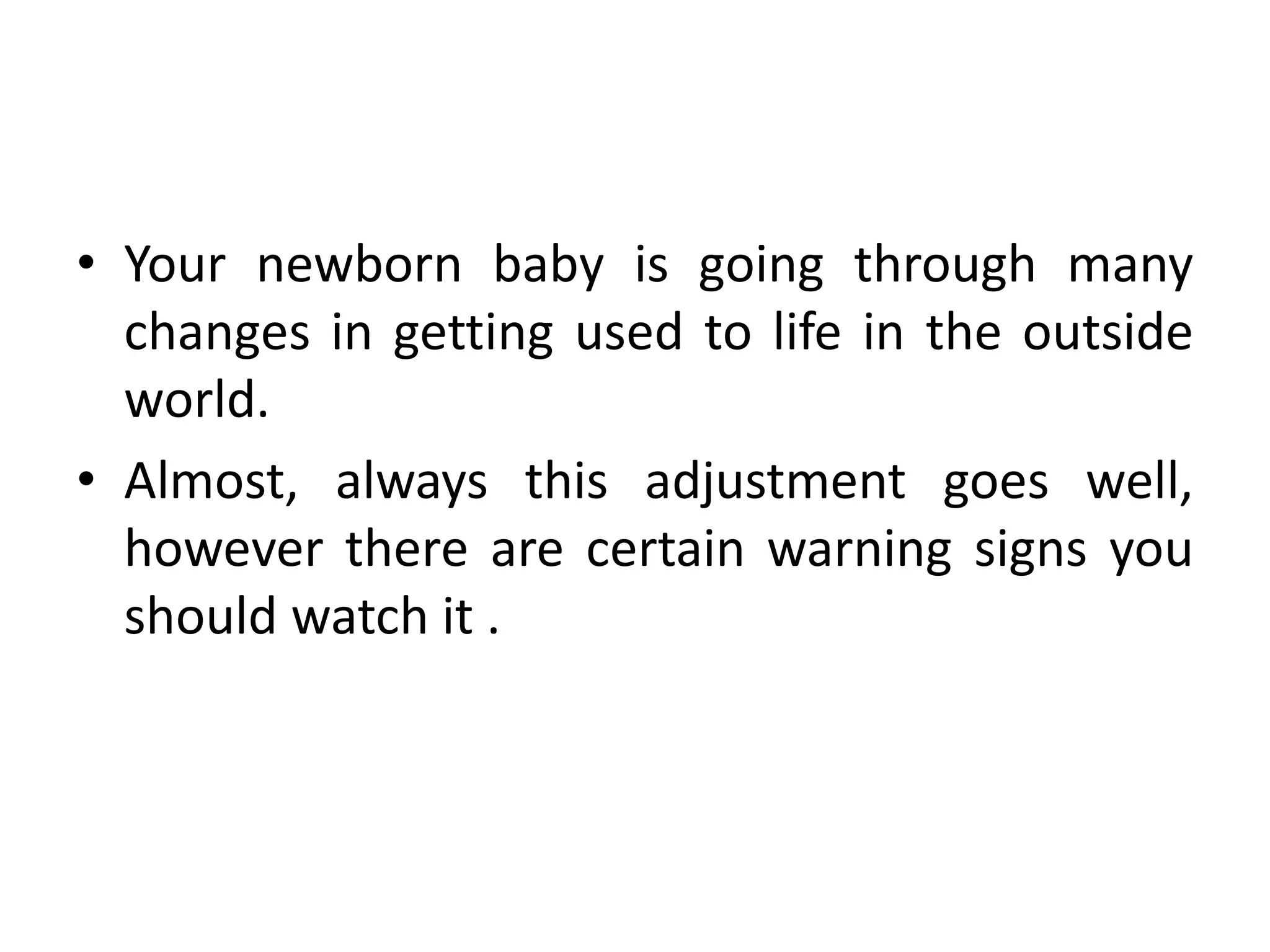 Neonatal warning signs | PPTX