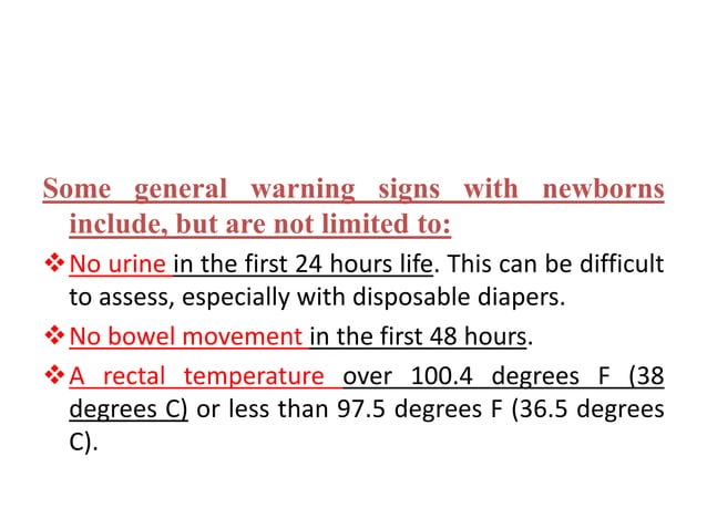 Neonatal warning signs | PPTX | Pregnancy | Reproductive Health