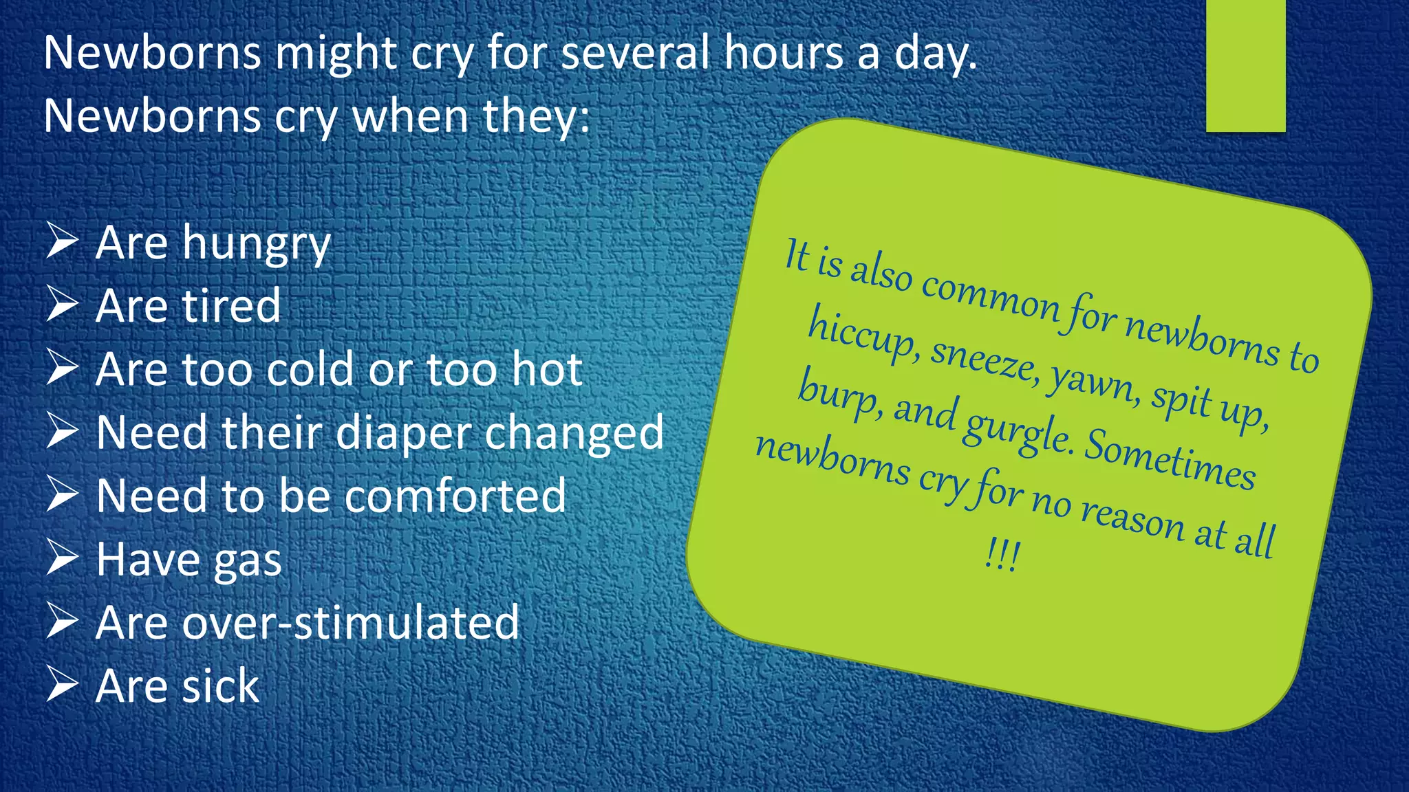 Neonate(Newborn baby) behaviors and activities | PPTX