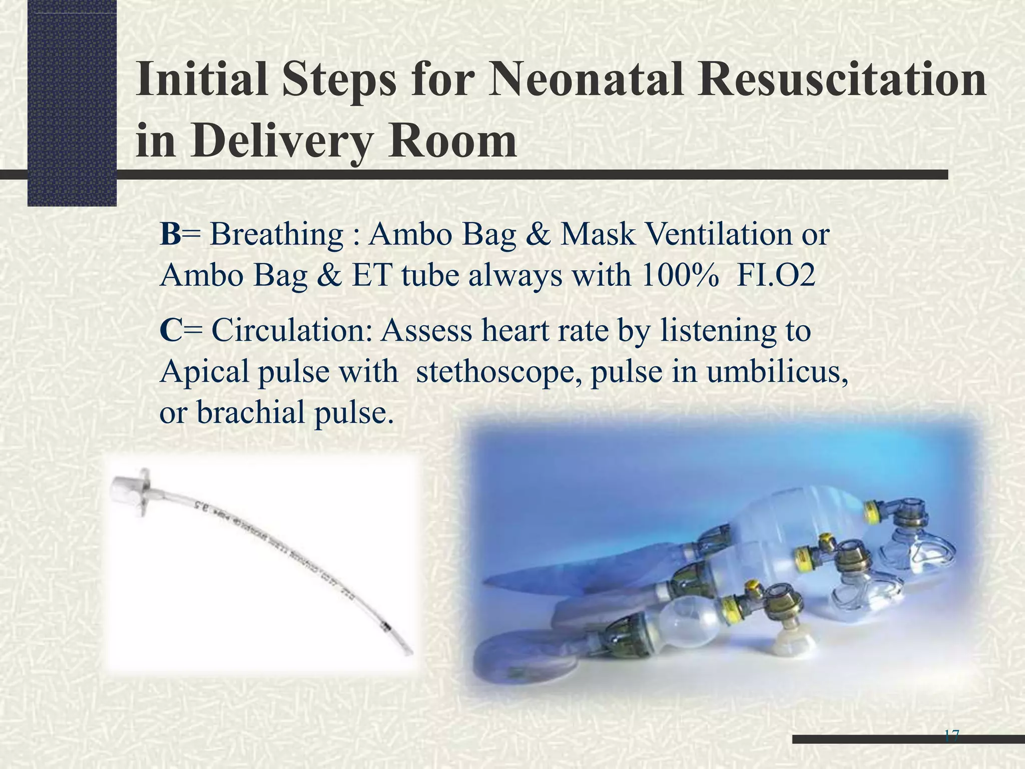Neonate life support Resuscitation | PPTX