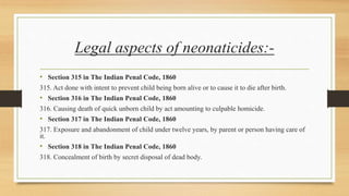 Neonaticide: An Imperil to the Society | PPT