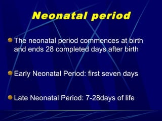 Neonatology intro | PPT