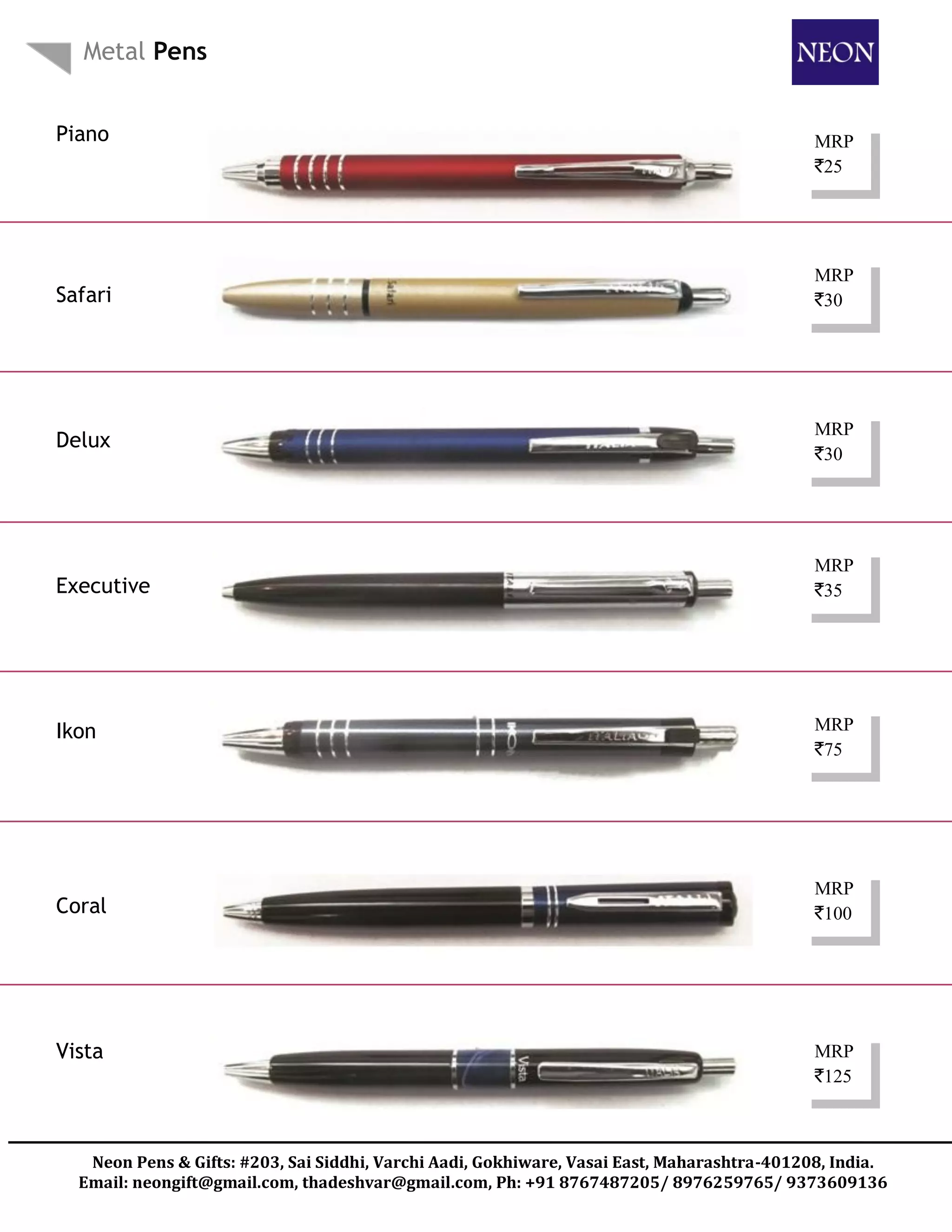 Italia Pens Catalog | PDF