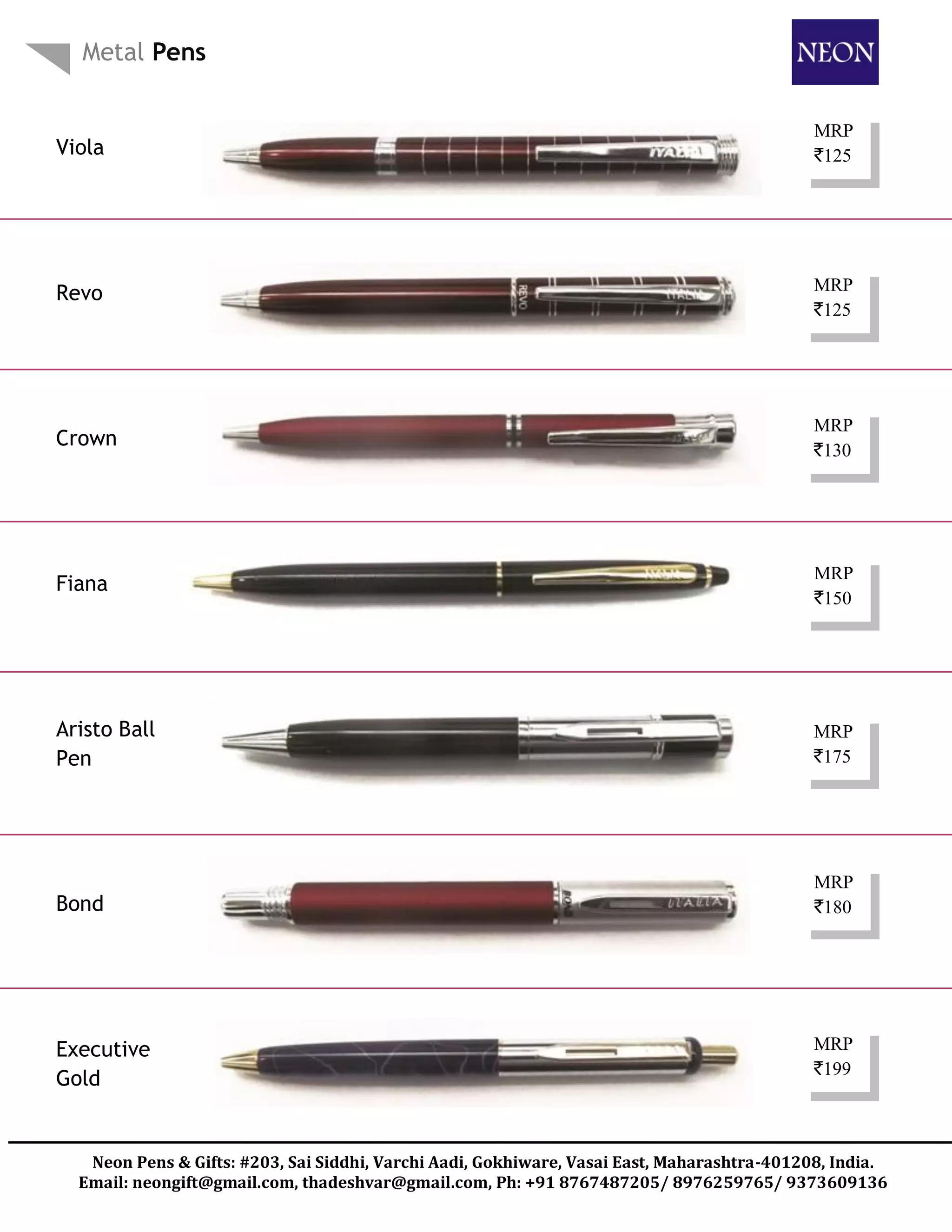 Italia Pens Catalog | PDF