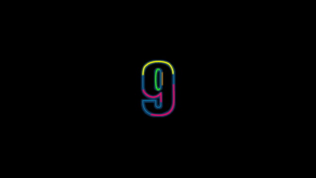 Neon countdown timer new | PPTX