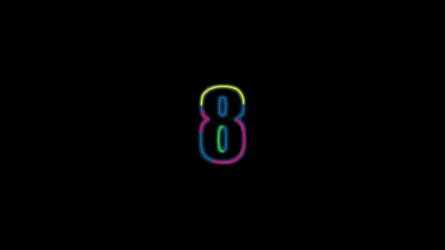 Neon countdown timer new | PPTX