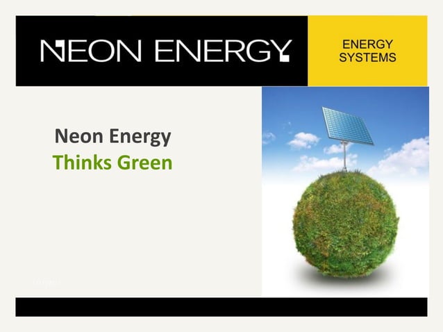 Neon Energy Corporate Presentation | PDF | Power and Energy Industry ...