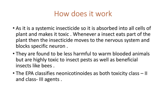 Neonicotinoid | PPTX