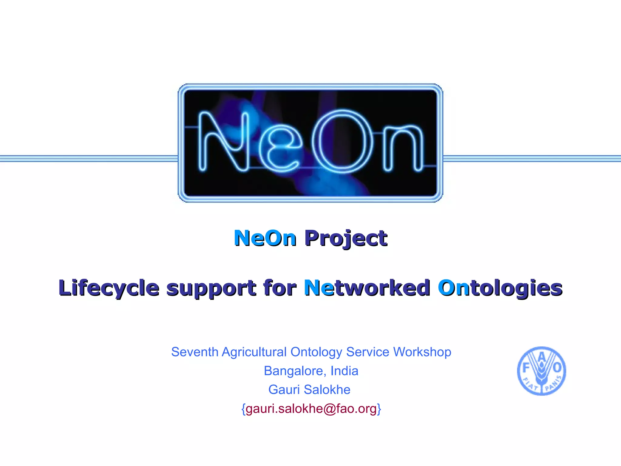 NeOn project | PPT