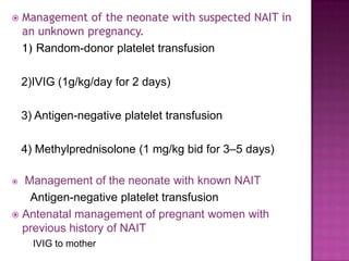 Neonatal thrombocytopenia | PPSX