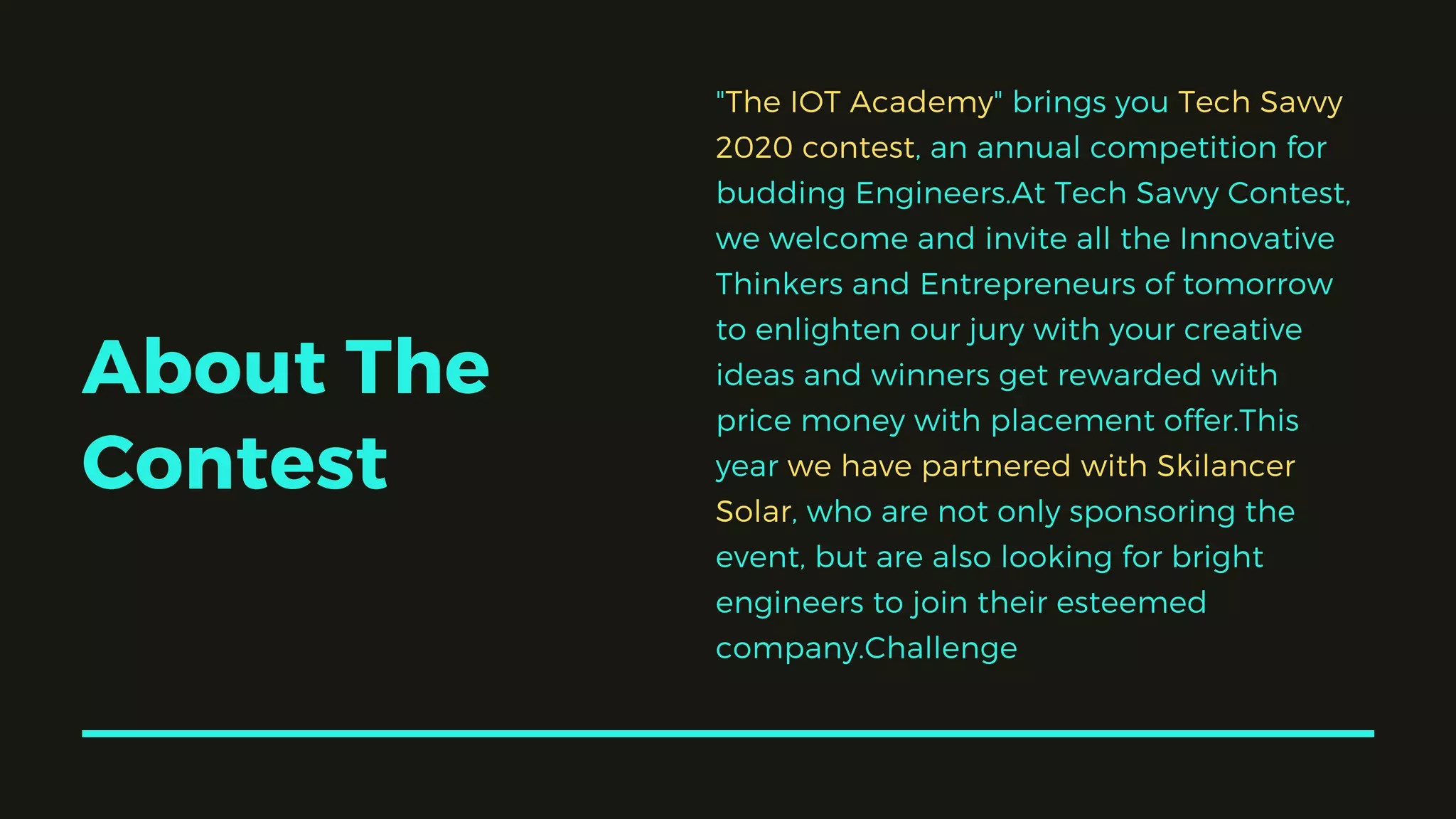 Tech savvy contest 2020 : IoT academy | PDF