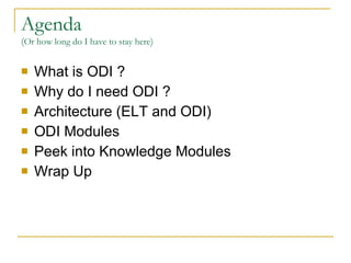 NEOOUG 2010 Oracle Data Integrator Presentation | PPT