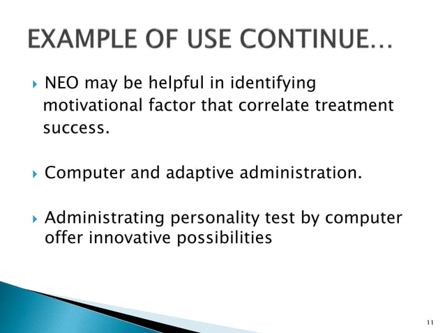 Neo personality inventory | PPTX