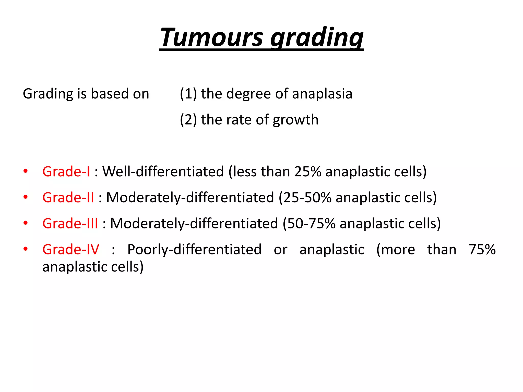 Neoplasia Characteristics and classification of cancer | PPTX