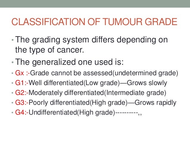 Neoplasia: Nomenclature, Staging and Grading