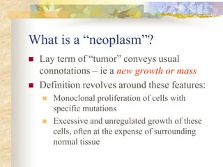 Neoplasia 1 basic | PPTX