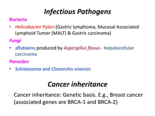 Neoplasia Etiology and pathogenesis of cancer | PPTX