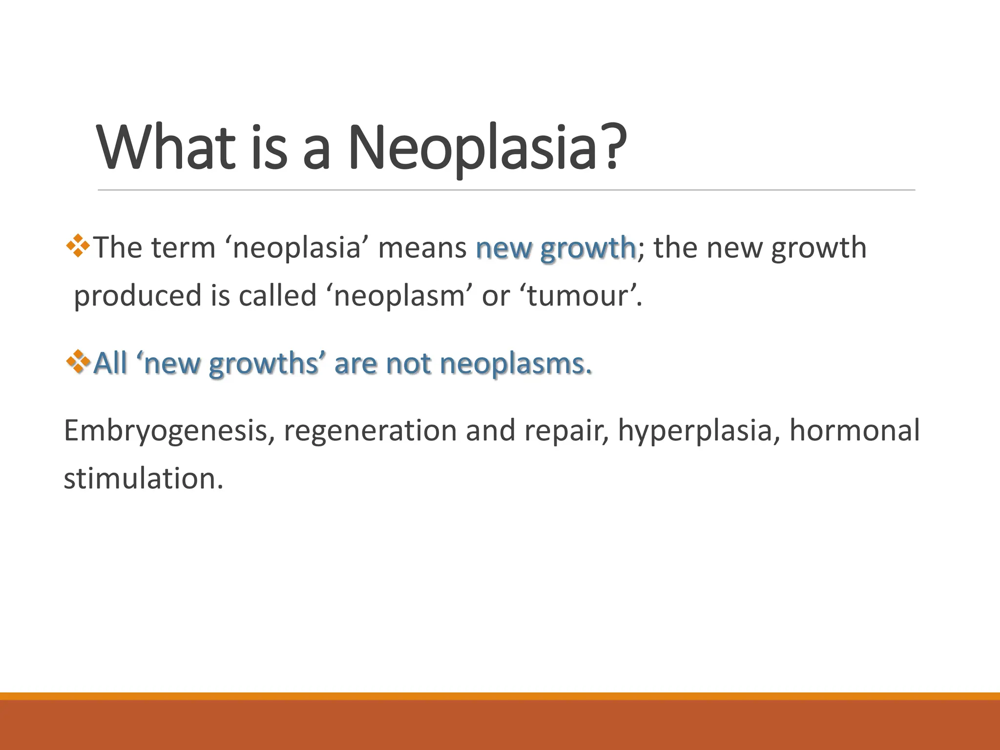 NEOPLASIA, cancer, Benign and malignant tumor | PPTX