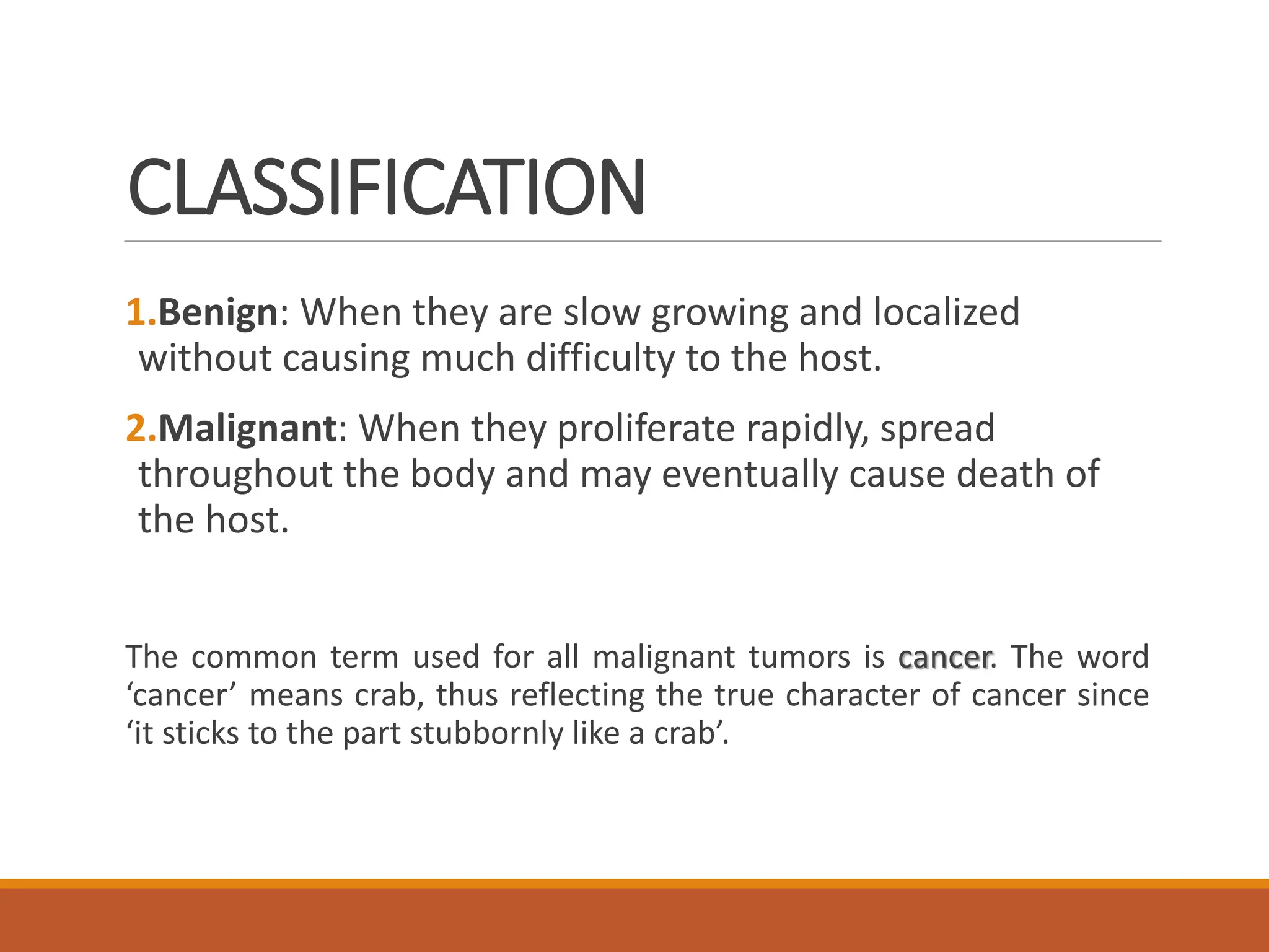 NEOPLASIA, cancer, Benign and malignant tumor | PPTX