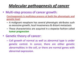 Neoplasia Clincial effects and Spread of cancer | PPTX