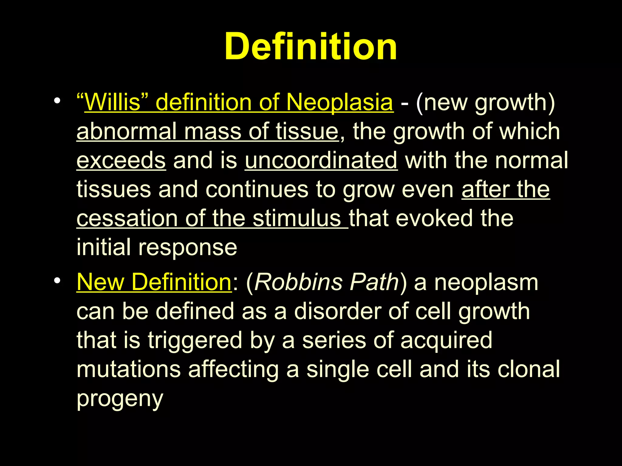 Neoplasia introduction | PPT